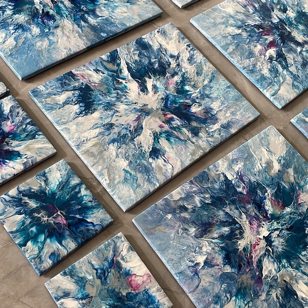 Teal Coasters Made to Order - Choose Your Coaster Set Size for Your ...