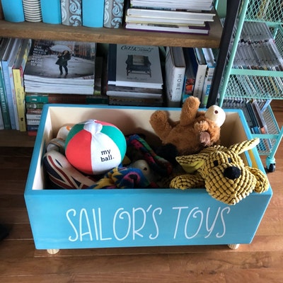 Dog Toy Box Pet Toy Box Dog Toy Storage Modern Toy Box Dog Toy Bin ...