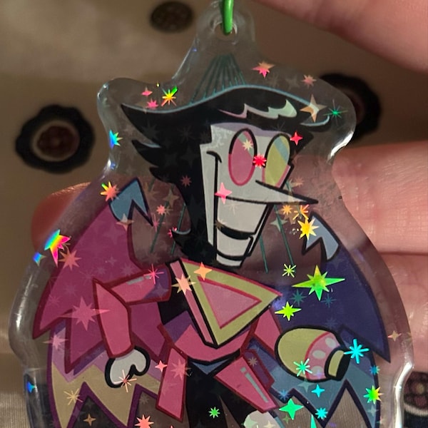 Spamton NEO Deltarune Holographic Keychain - Acrylic and Epoxy Charm 2. ...