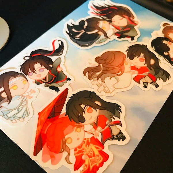 MDZS Stickers, Mo Dao Zu Shi, Untamed, Wangxian, Lan Wangji, Wei Wuxian ...
