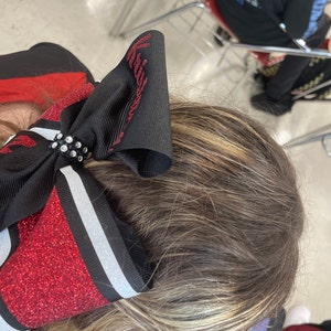 Glimmer Glitter Cheer Bow Key Chain | Etsy