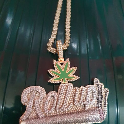 Custom Iced Out Danny Phantom Dark in the Glow Cartoon Pendant in 925 ...