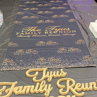 Family Reunion Backdrop, Backdrop Banner Family Reunion, Step & Repeat ...