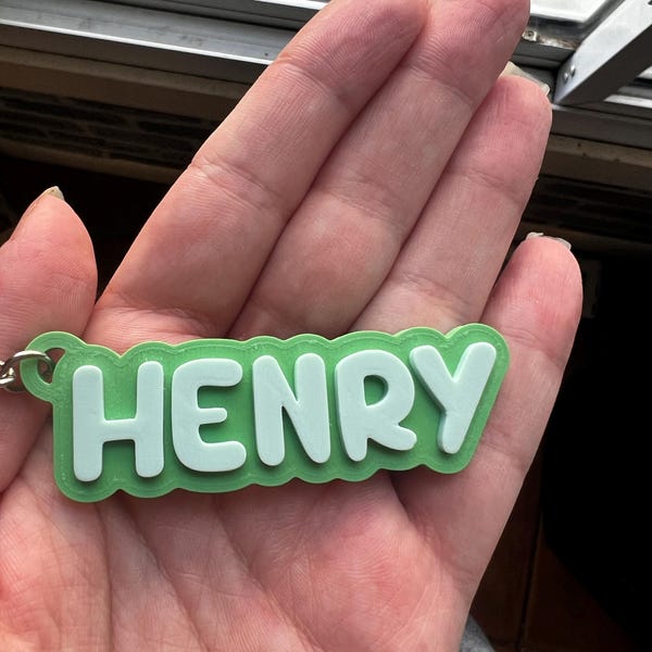 Small Custom Keychain | Capital Letter Name Keychain | Personalized ...
