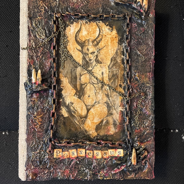 Grimoire Journal: Gothic Skull Spellbook for Witchcraft, Dark Fantasy ...