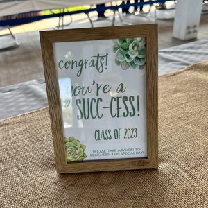Succ-cess success You Did It Graduation Succulent Gift Arrangement for ...