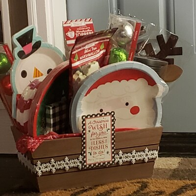 Paper Plate less Dishes Christmas Gift Tag, Instant Download, Christmas ...