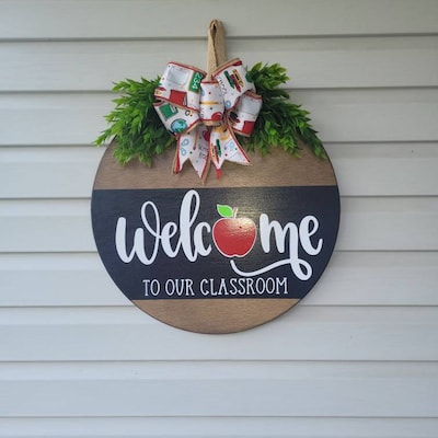 Teacher Door Teacher Door Sign Classroom Sign Teacher Gift Teacher ...