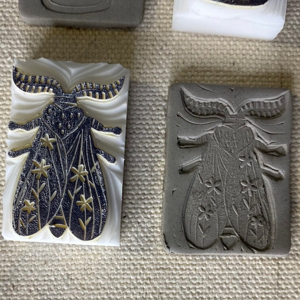 Baba Yaga, Baba Yagas Hut Hand Carved Rubber Stamp, Slavic Folklore ...