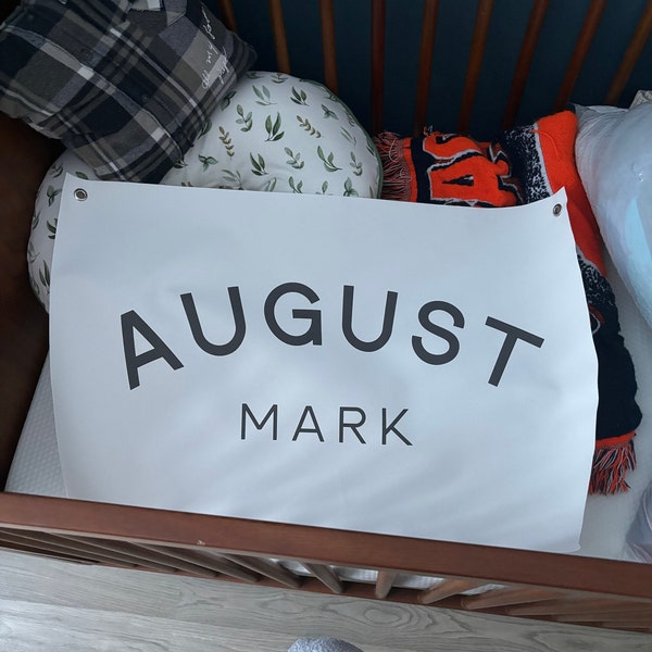 Baby Name Flag | Baby Name Banner | Kids Name Banner Flag | Neutral ...