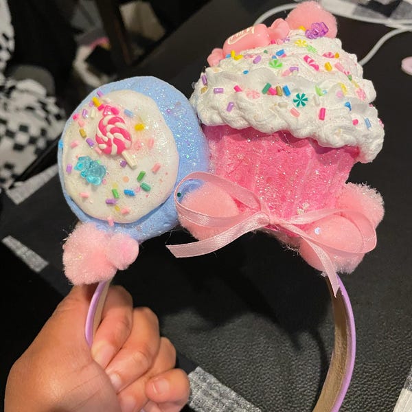 Cupcake/sugar Cookie Fascinator, Fake Food Headband, Sweets Tiara ...