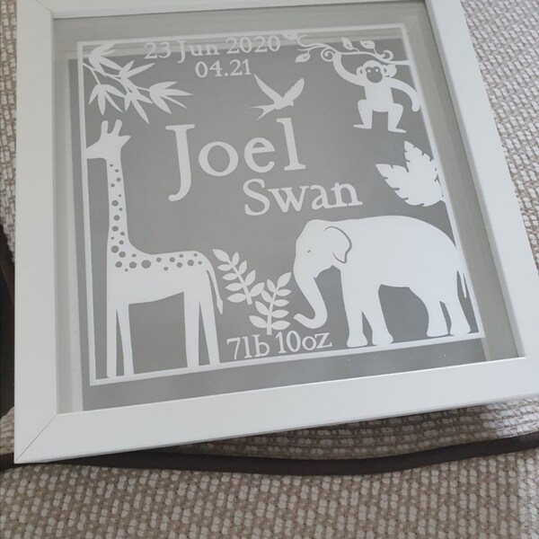 New Home Shadow Box Frame, Personalised Housewarming Gift, Moving House ...