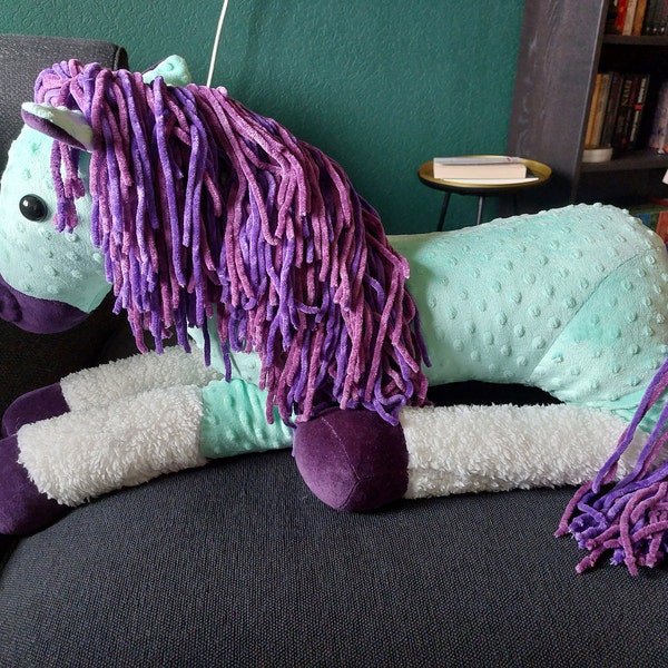 Floppy Filly Plush Horse and Unicorn Doll Sewing Pattern and Tutorial ...