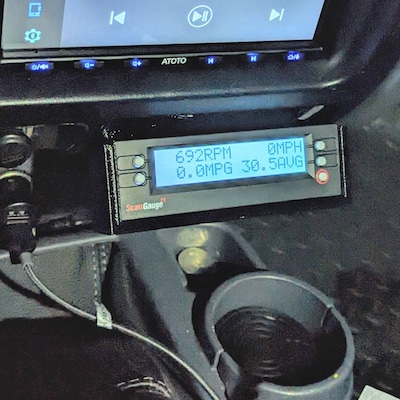 3rd Gen 4runner 96-02 & 1st Gen Tacoma 95-04 Scangauge II Ashtray Mount ...