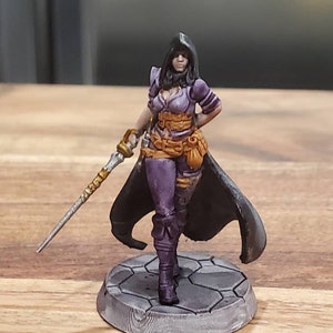 Female Rogue Miniature RPG Minis D&D DND RPG - Etsy