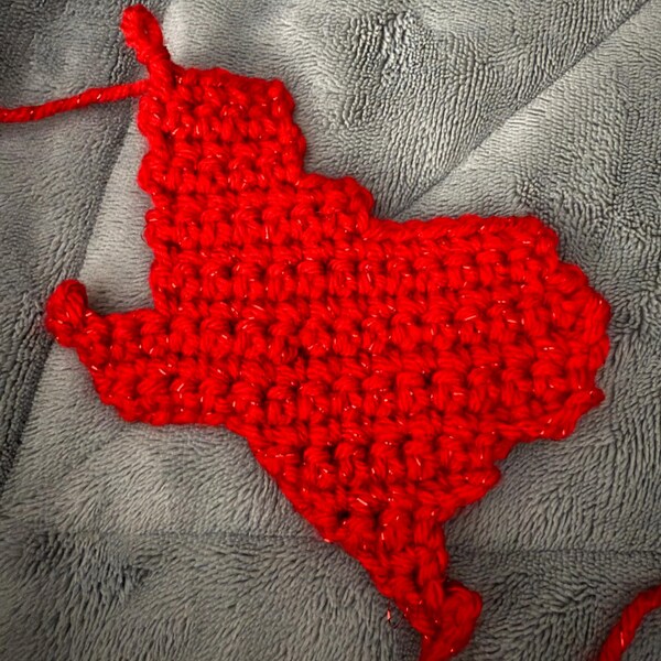 Texas Crochet Pattern: State Map Applique (PDF Pattern) - Etsy