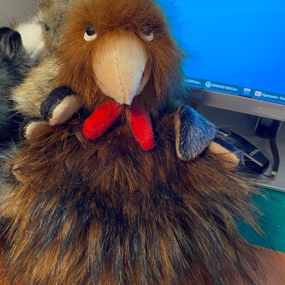 Magpie Puppet for Children. Plush Hand Puppet Magpie. Bibabo Toy. Glove ...