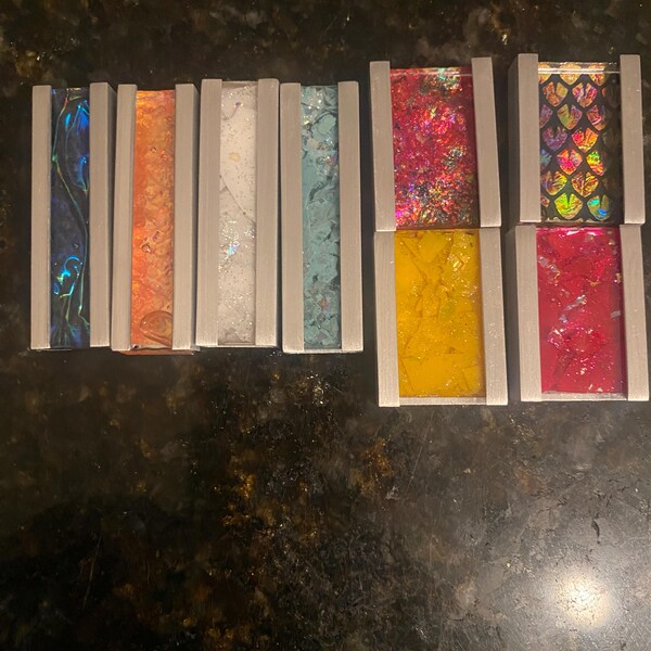 3D Aurora Fusion Tubes Round , Instant Inlay, Faux Dichroic, Aurora ...