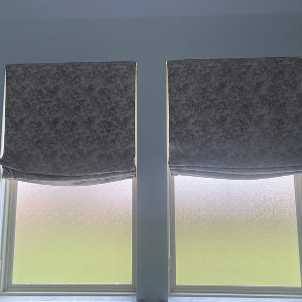 Striped Roman Shades, 5 Colors , Window Shades, Custom Bedroom Shades ...
