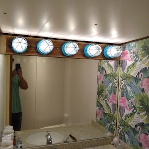 The SEA CAPTAIN Nautical Beach Vanity Light - Etsy