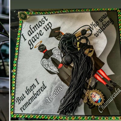 Custom Memorial Cap Decoration, Personalized Memories Graduation Cap ...