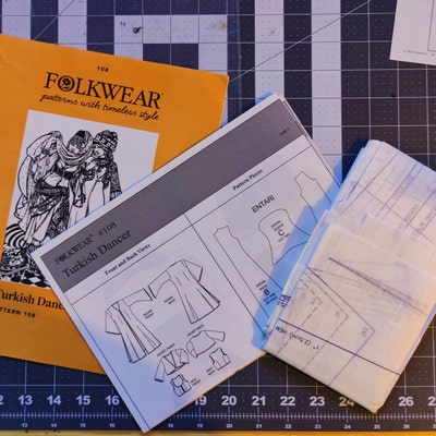 Folkwear Turkish Dancer Entari Robe, Vest & Jacket XS-2XL Sewing ...