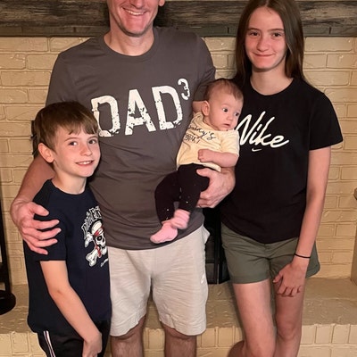 DAD 3 T Shirt Dad Cubed T-shirt Dad of 3 Dad Shirt Gift - Etsy