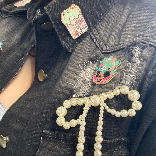 Pink Dahl Bag, Ribbon Bow Lace up Detail in Coquette and Kawaii Style ...