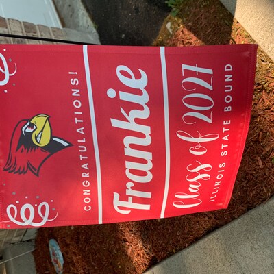 Custom College Bound Yard Flag, Custom College Sign, College Garden ...
