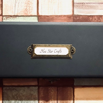 Pencil & Pen Box Distressed Black Painted MDF - Etsy