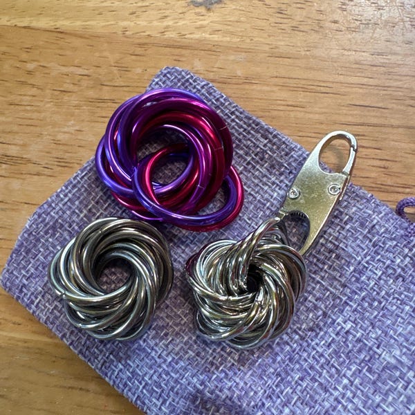 Custom Color Infinity Mobius Ball, Chainmail Fidget Toy, Lightweight ...