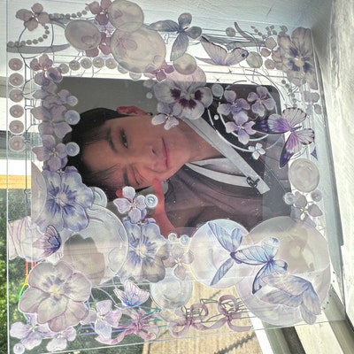 3D Decorated Toploader bottle Flowers Theme for KPOP & Anime Photocards ...