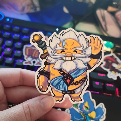 Chibi Link and Zelda Vinyl Sticker Legend of Zelda Breath of - Etsy