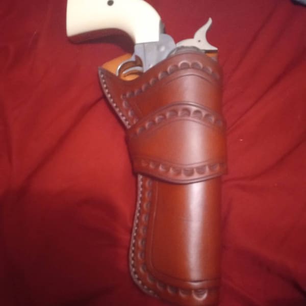 Western Cowboy Single Action Leather Holster El Dorado Style - Etsy