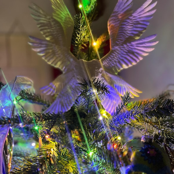 Biblically Accurate Angel Tree Topper 260mm (10.5 Inches) Wide Wingspan ...
