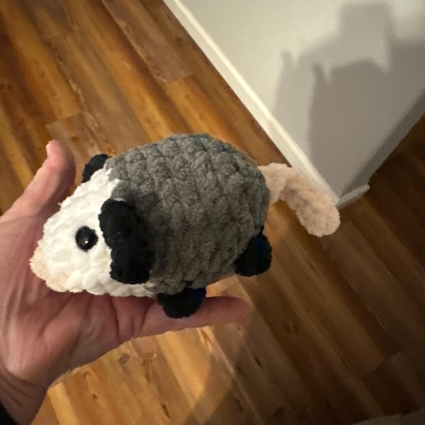 Crochet Possum Pattern NO SEW PDF Download Mini Opossum Keychain Baby ...