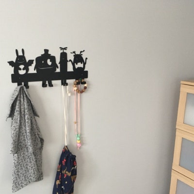 Ribbon Bow Wall Hook, Girls Wall Hooks, Baby Shower Gift, Girls Wall ...