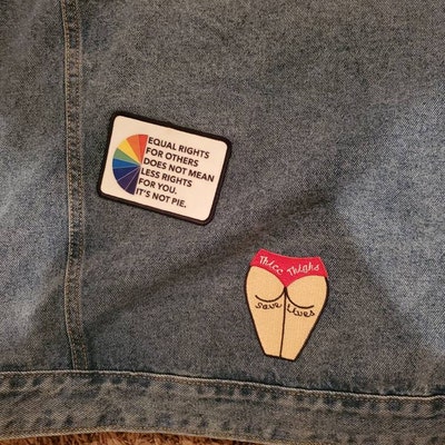Thicc Thighs Save Lives Patch Girl Curves Embroidered Iron on BD4 - Etsy
