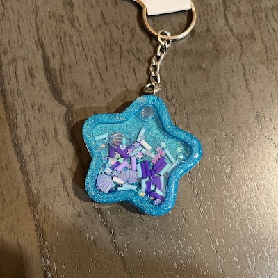 Crystal Ball Resin Shaker Kawaii Cute Resin Shaker, Shaker Keychain ...