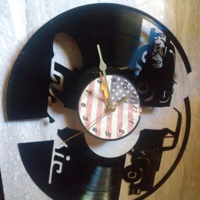 Vinyl Record Clock 56 Chevy Clock for Wall Vinyl for Wall Classic Cars ...