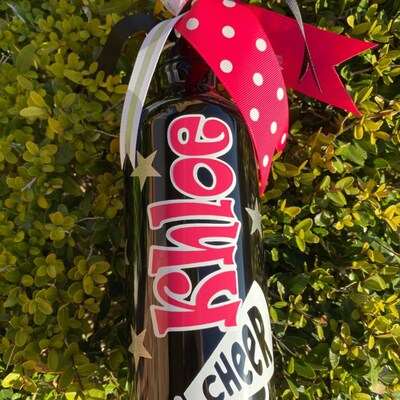 Personalized Cheer Bottle Cheerleader Cheer Water Bottle Cheer Team ...