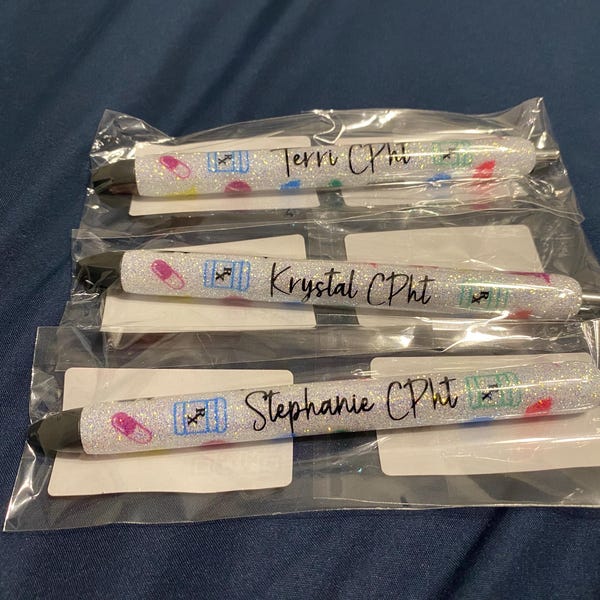 Nurse Glitter Pens, Dr Glitter Pens, Custom Glitter Pens, Medical Field ...