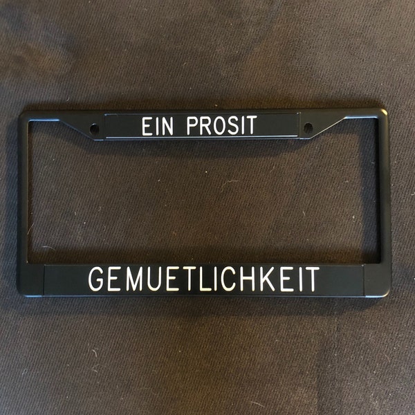 LICENSE PLATE FRAME With Custom Engraved Inserts - Etsy