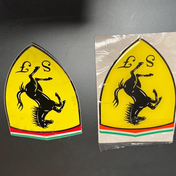 Ferrari Fender Badge Emblem 4 Resin Shields 328 308 348 Testarossa ...