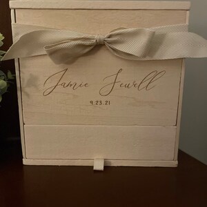 LARGE SIZE Baby Girl Keepsake Box // Personalized Box, Wood Box, Baby ...