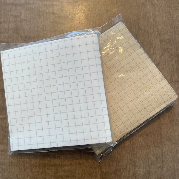 Kraft Paper Grid Sticky Notes White Grid Sticky Notes 50 Sheets | 2.95 ...