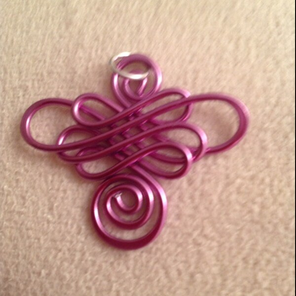 Celtic Renaissance Wire Work Pendant - Choose Your Own Color and Size ...