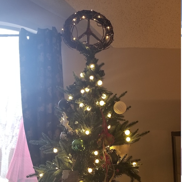 Peace Sign Tree Topper - Etsy