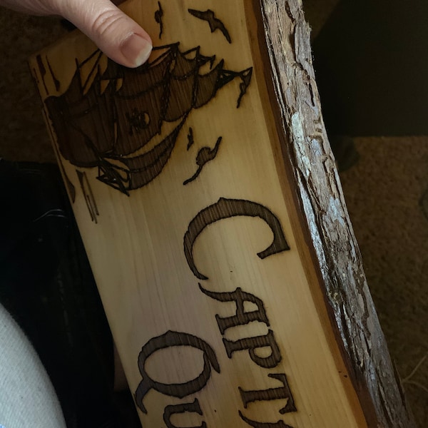 Personalized, Laser Engraved, Pirate Sign, Custom Boat Sign - Etsy