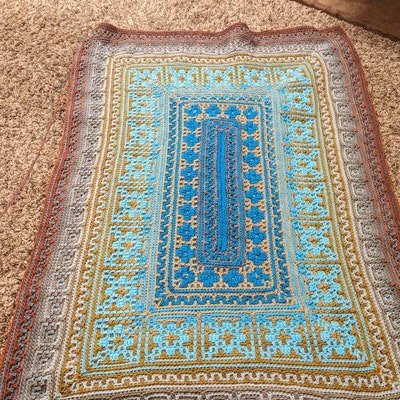 Overlay Mosaic Crochet Afghan/blanket Pattern Joys of Winter. - Etsy